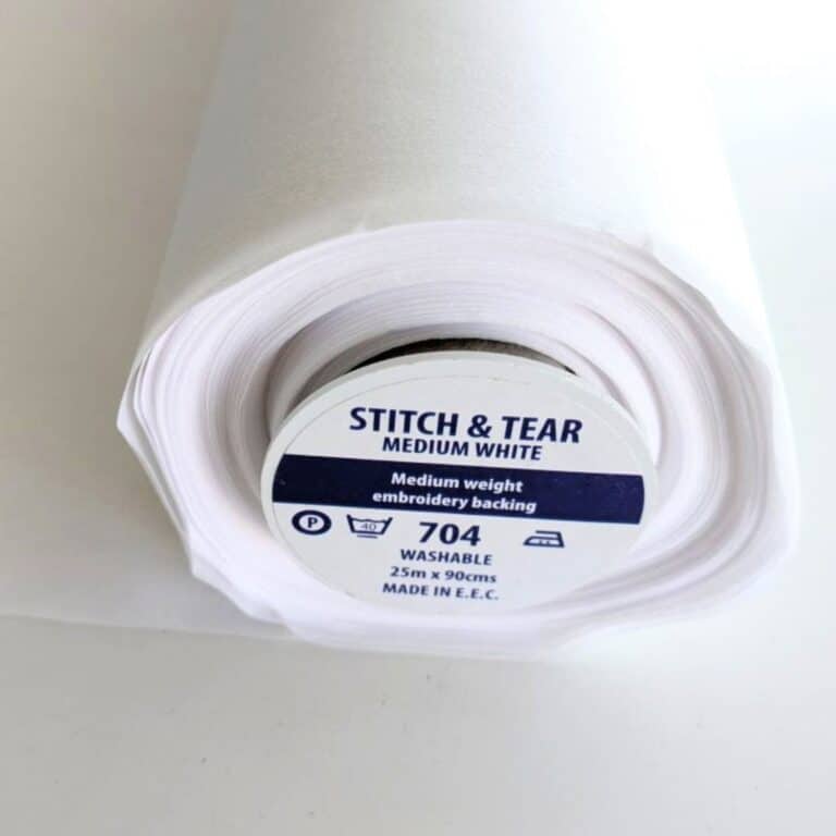 Buy Stitch & Tear Mediumweight Backing White 90cm Wide Online UK | More ...